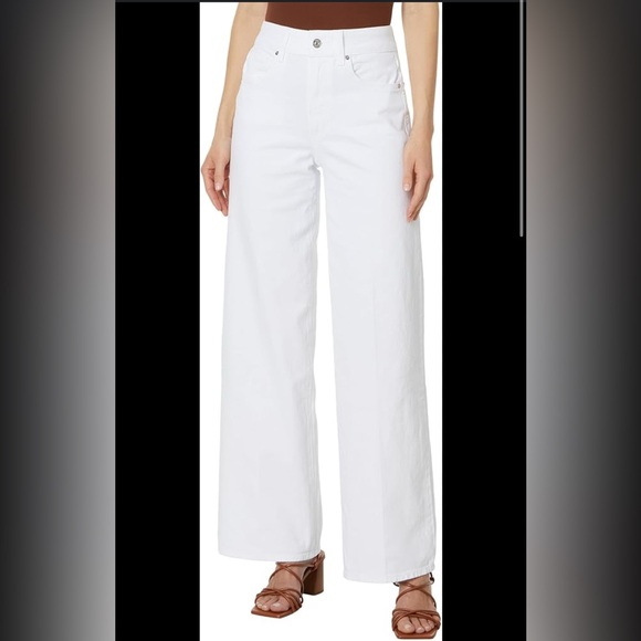 PAIGE | Jeans | Nwt Paige Sasha High Rise Loose Straight Leg White ...